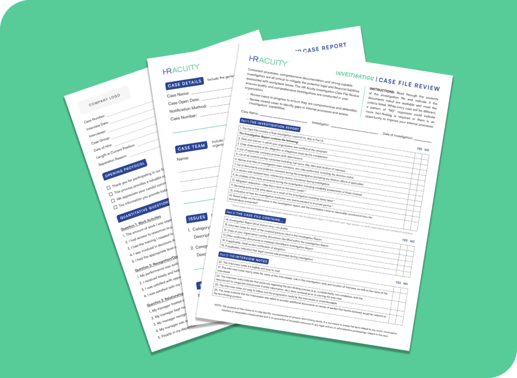 Templates - HR Acuity