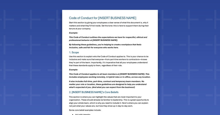 Employee Code of Conduct Template & Examples | HR Acuity